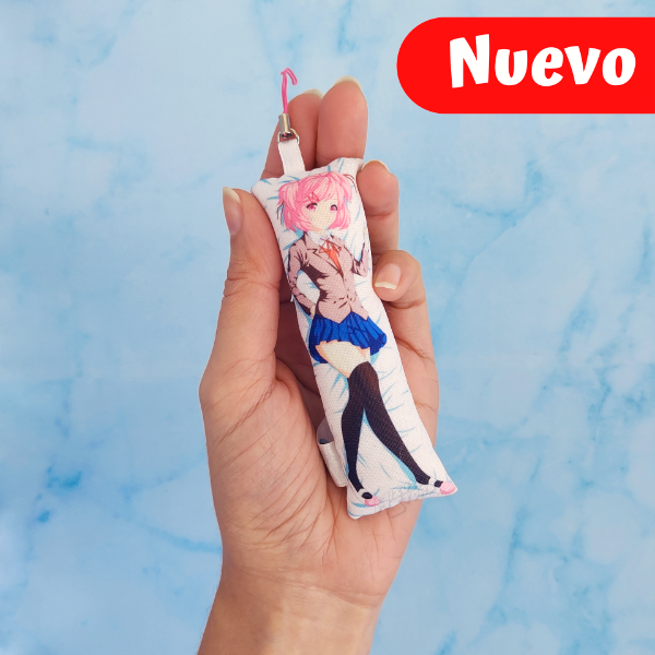 Strap Llavero Natsuki Doki Doki Literature Club Mini Dakimakura Mizu Store