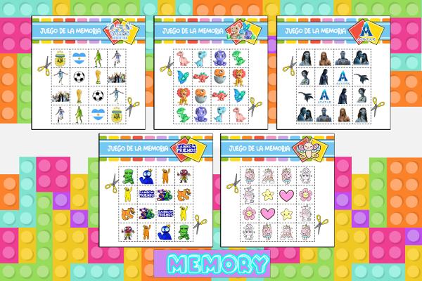 JUEGOS DE LA MEMORIA II - Abigail Imprimibles