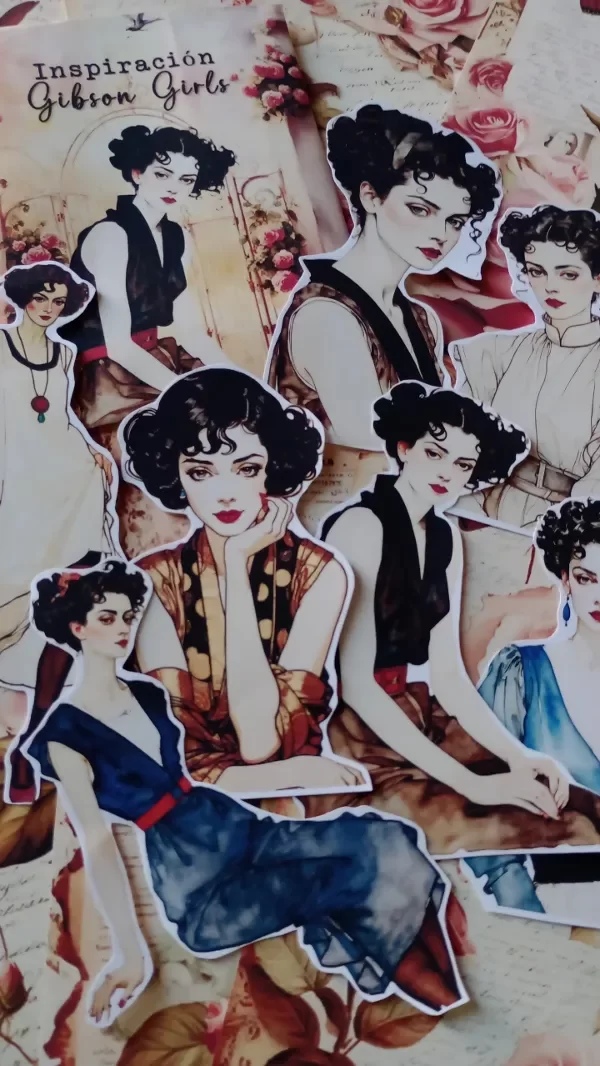 Inspiración Gibson girls - Merchas Journaling