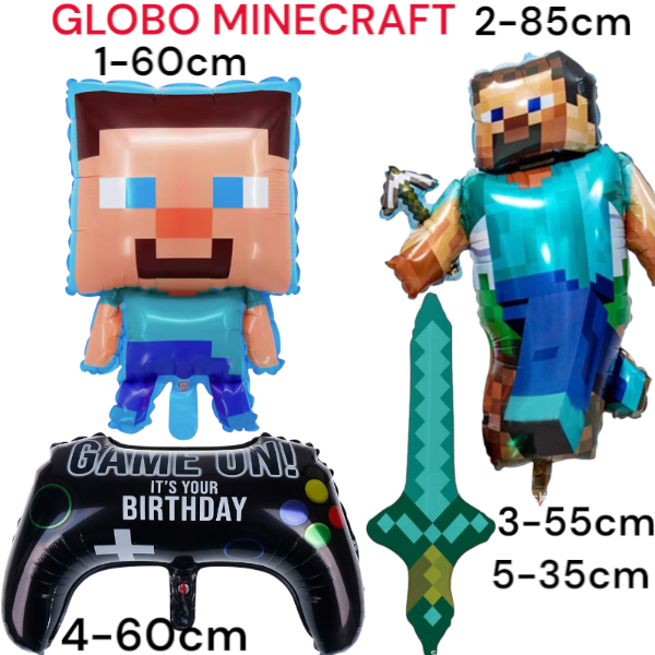 Globo Minecraft - Mirian dulce golosinas