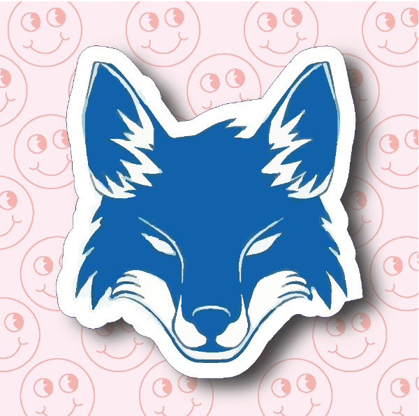 Cara de lobo - Tienda de Stickers