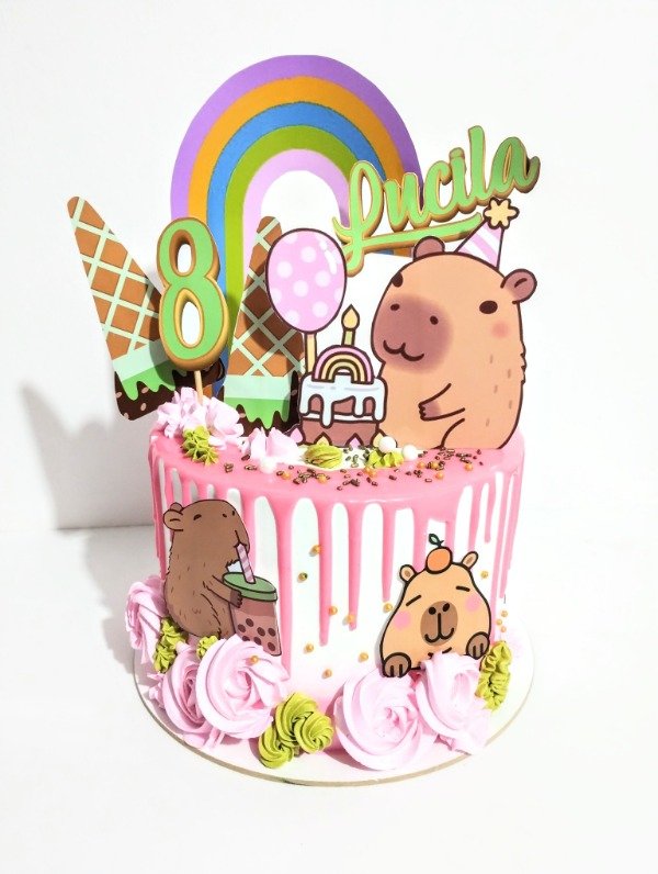 Torta capibara personalizada - Mirian dulce golosinas