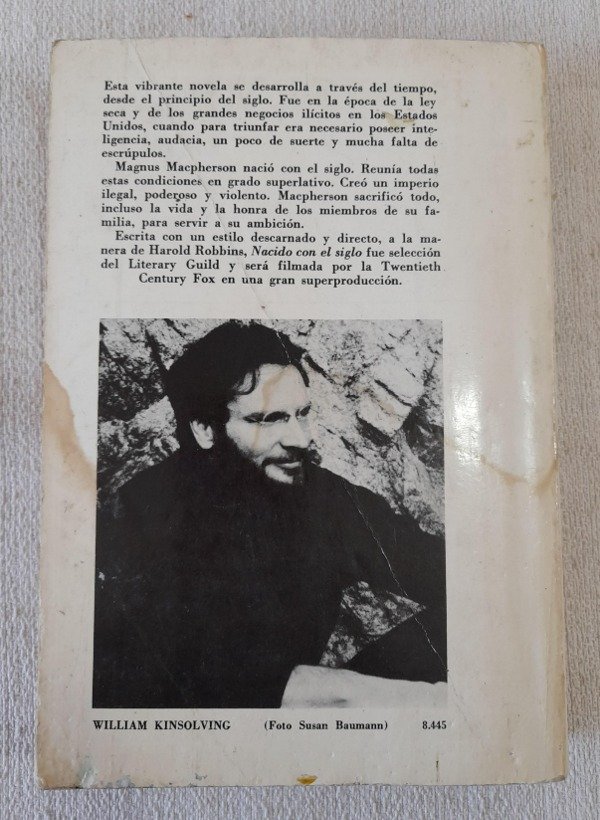 Nacido Con El Siglo - William Kinsolving - Grandes Novelistas Emecé ...