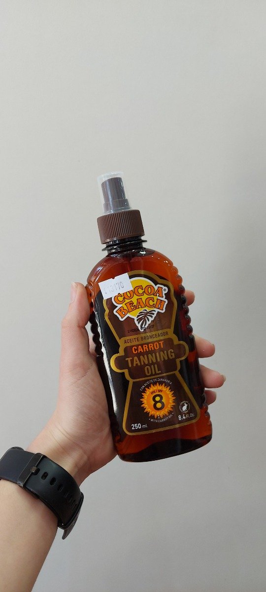 Aceite solar bronceador Cocoa Beach F8 250ml - Mely Tienda