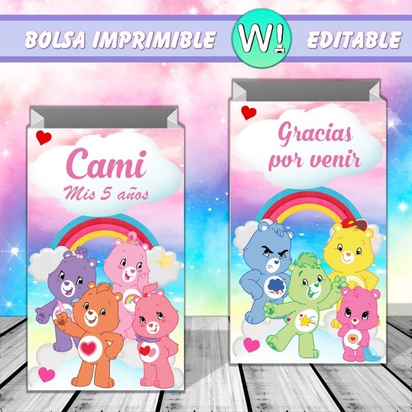 Bolsa Imprimible Golosinas Ositos Cariñosos - Wook Imprimibles