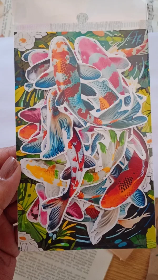 Stickers peces Koi (orientales) - Merchas Journaling