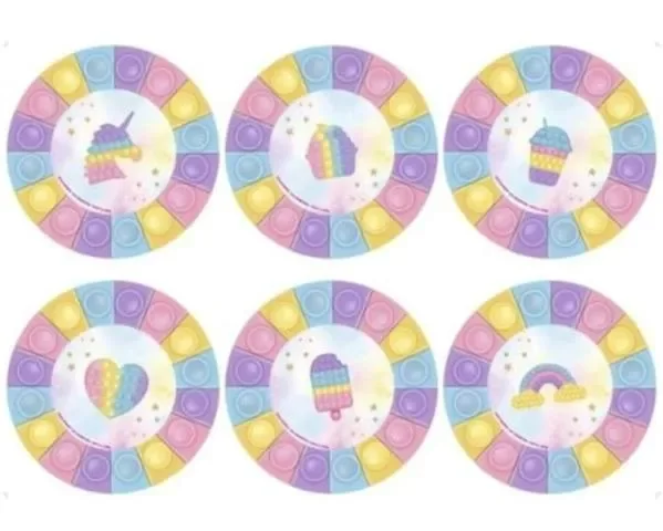 PLATO POP IT X8 - Mirian dulce golosinas