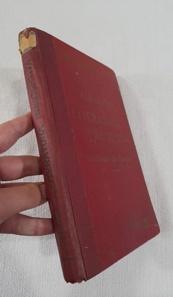 Elementos De Literatura Preceptiva Y Nociones De Estética - Juan M ...