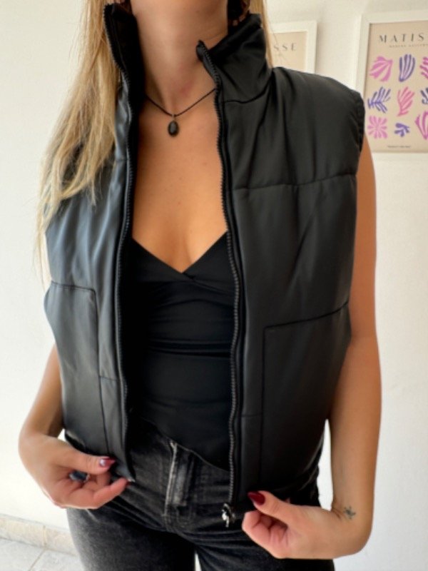 Chaleco engomado black - Wecalia