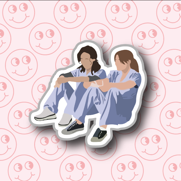 Grey s Meredith y Christina - Tienda de Stickers