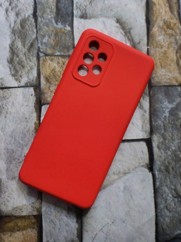 Funda silicone case Samsung A52 roja - Modatech Funda silicone case Samsung A52 roja - Modatech